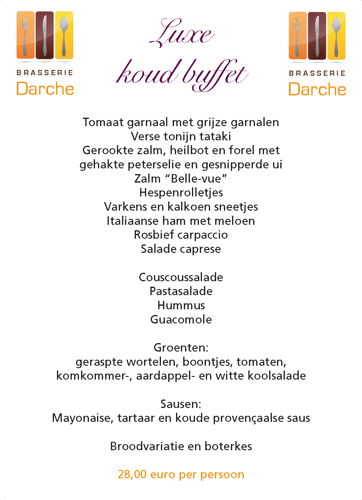 Brasserie Darche - Rotselaar | koud buffet 2